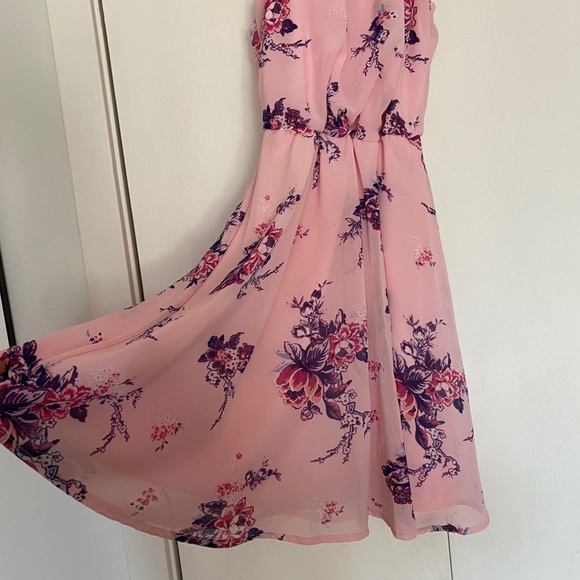 Francesca's Collections | Dresses | Francescas Pink Floral Dress | Poshmark